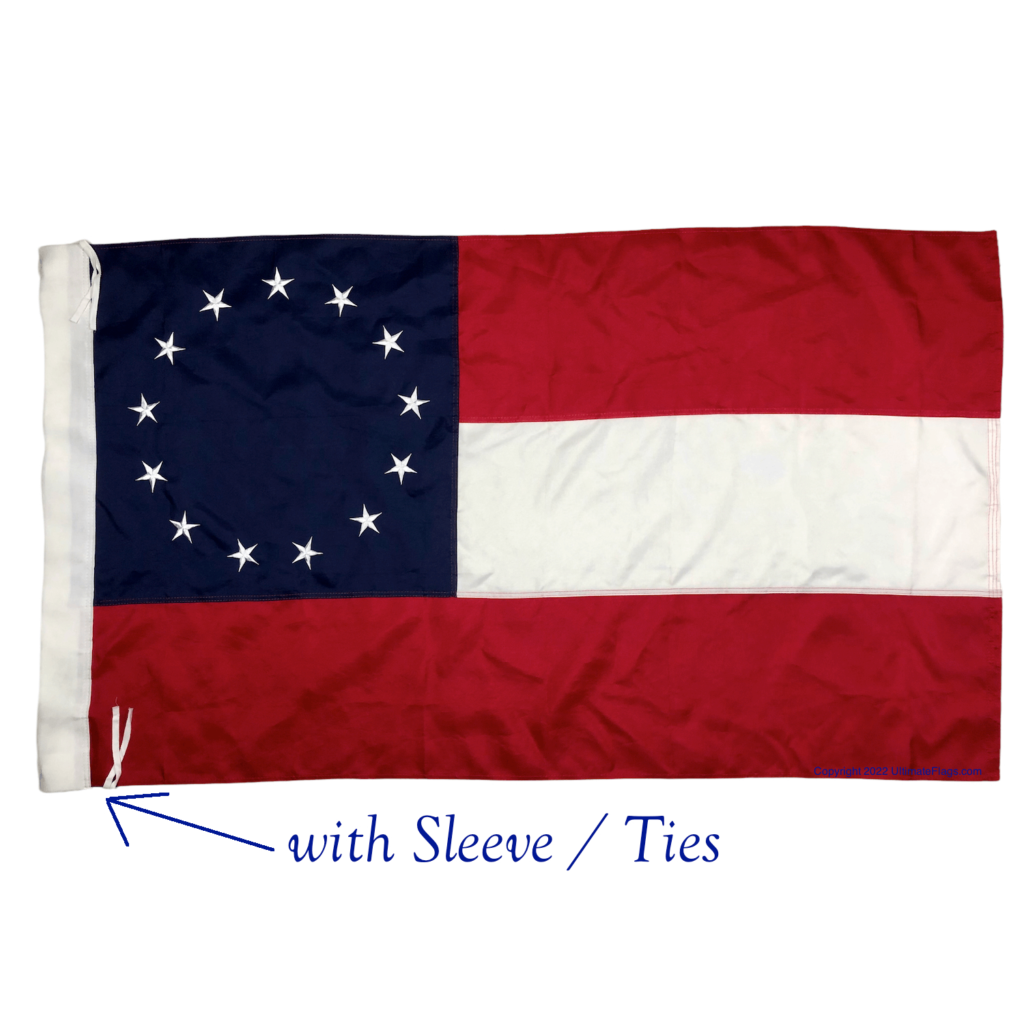 1st National Confederate Flag -13 Stars & Bars Heavy Duty Sleeve