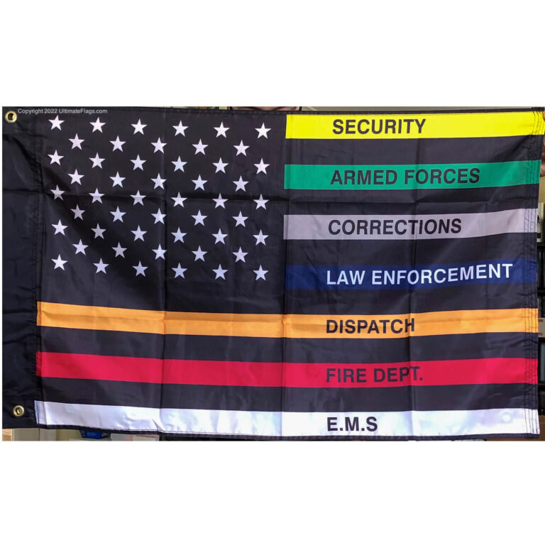 First Responders Flag -1st Responder Colored USA Flags Nylon