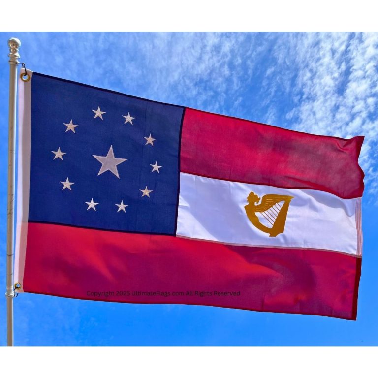 First National Flag 11 Stars & Bars Irish Brigade Flags Sewn