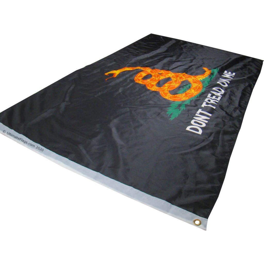 Gadsden Black Tactical Flag 3x5 Dont Tread on Me Flags for Sale