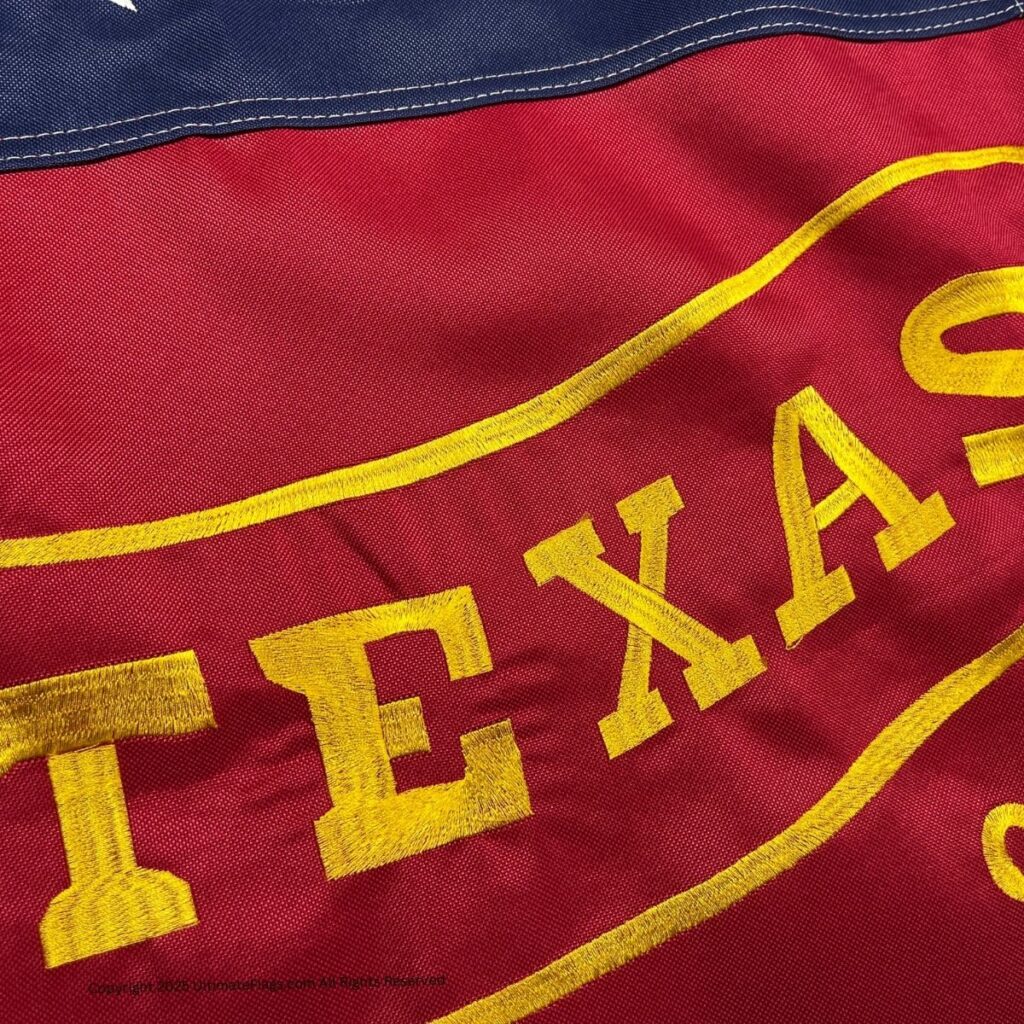20th Texas Volunteers Flag Regiment Sewn Double Nylon Outdoor
