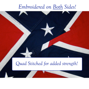 Texas Confederate Flag - TX Battle Flags Sewn Cotton 3x5 ft