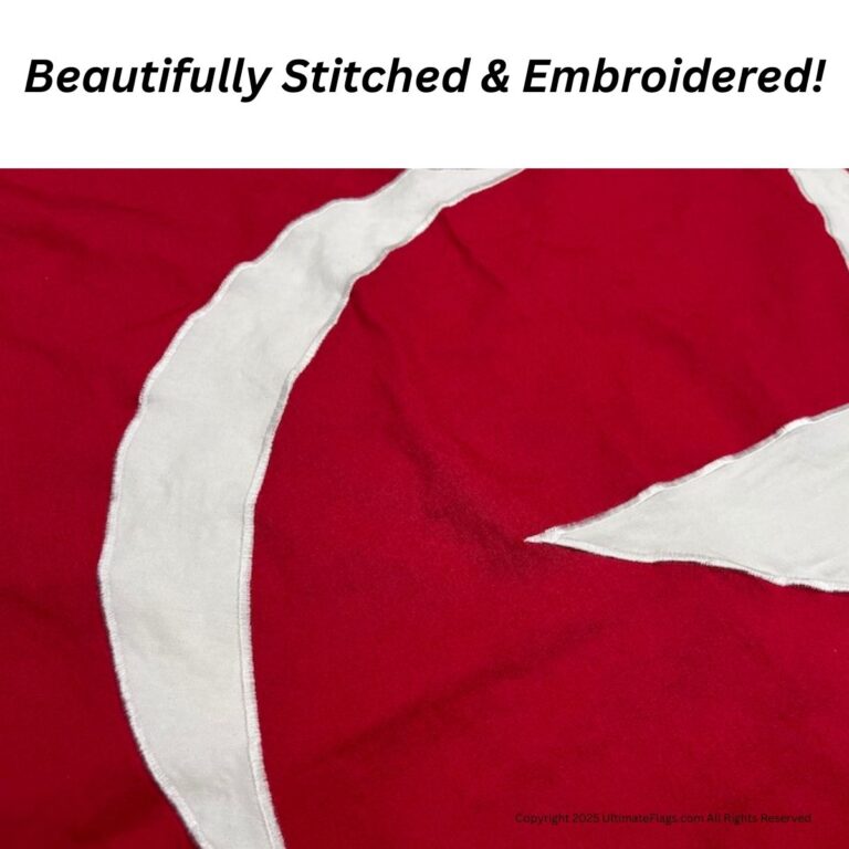 South Carolina Secession Flag Confederate Red SC Cotton 3x5