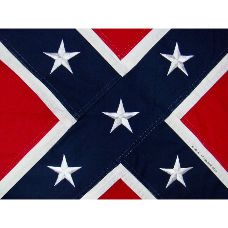 Texas Battle Flag, TX Confederate Flags 3 x 5 ft. Cotton