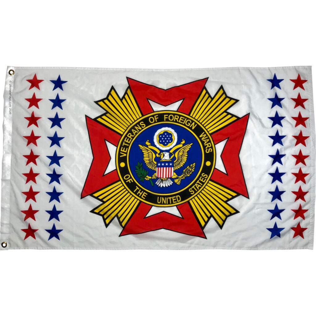 VFW Flag Veterans of Foreign Wars Flag 3 X 5 ft. Standard - Ultimate Flags