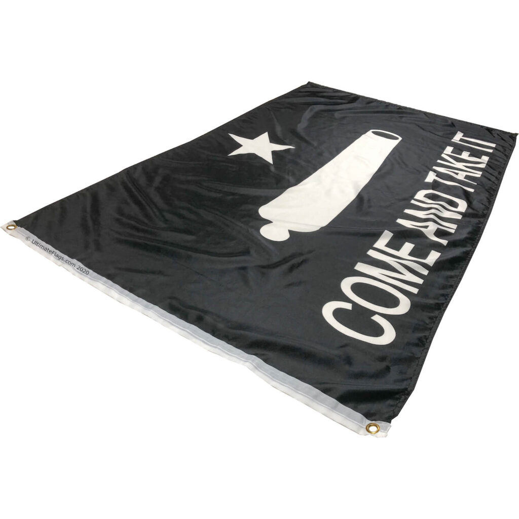 Black Come and Take it Flag Gonzales Cannon - 3x5 feet