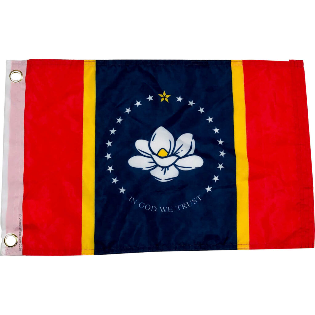State of Mississippi -New MS Flag with Magnolia Flower
