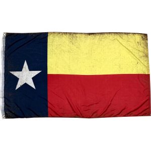 Vintage Texas Flag - State of TX Antiqued Lone Star Flag