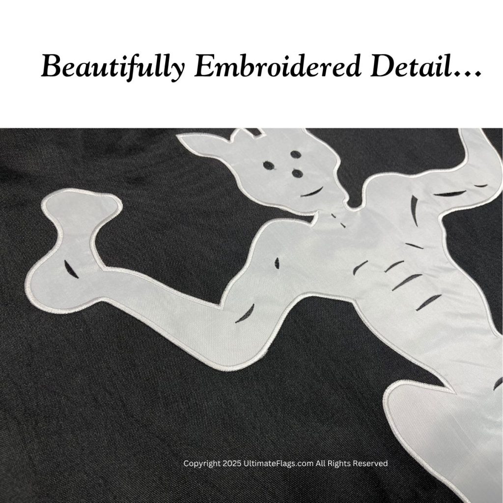 Blackbeard Flag for Sale - Edward Teach Pirate Blackbeard's Flag 3x5 ...