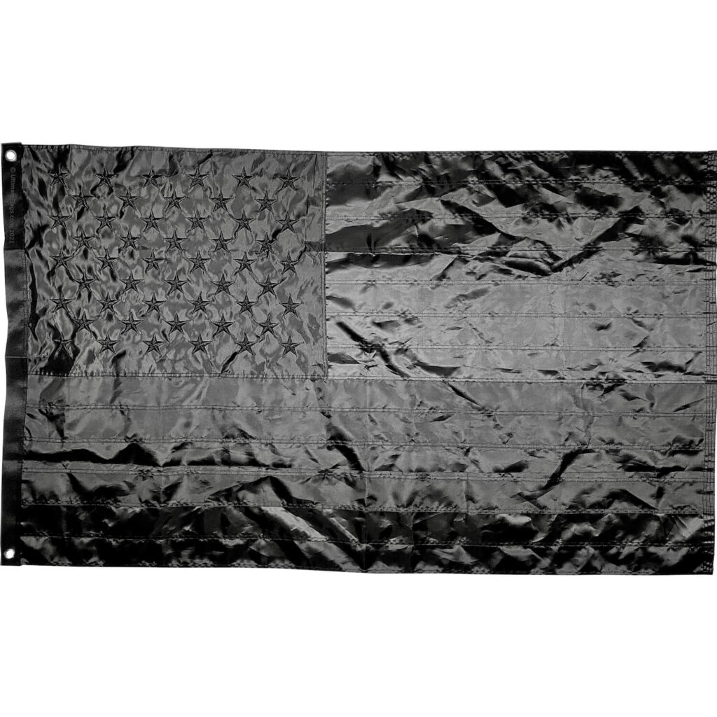 Black US Flag / Blackout USA Flags for Sale - Sewn Embroidered