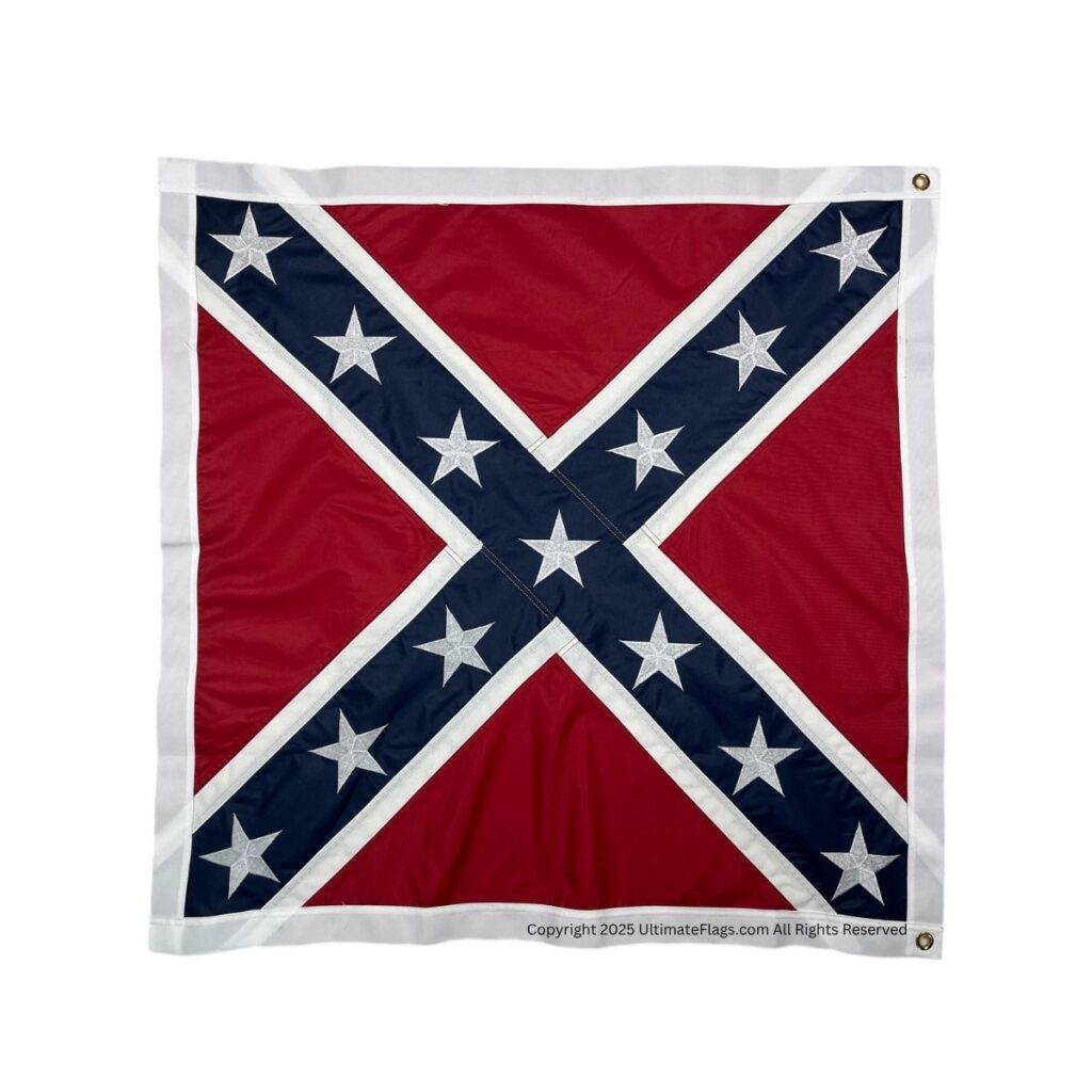 Confederate Artillery Battle Flag 38 x 38 Outdoor Sewn Flags