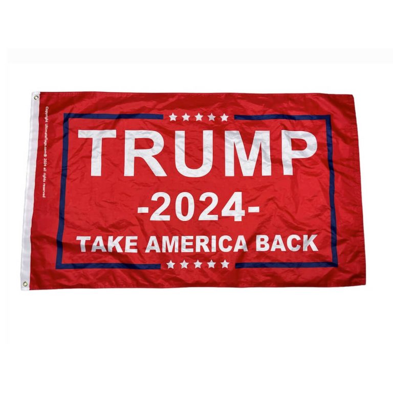 Trump 2024 Flag - Take America Back Flags - Red Double sided