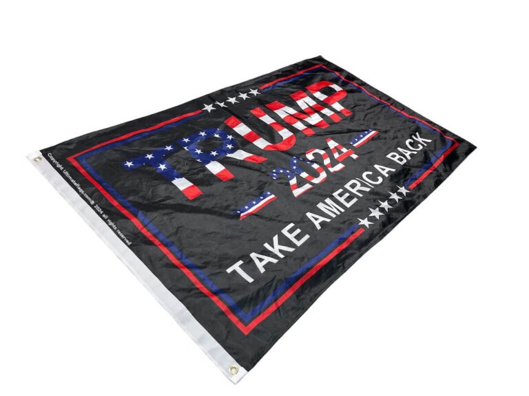 Trump 2024 Take America Back Flag - 3x5 Outdoor BLACK USA