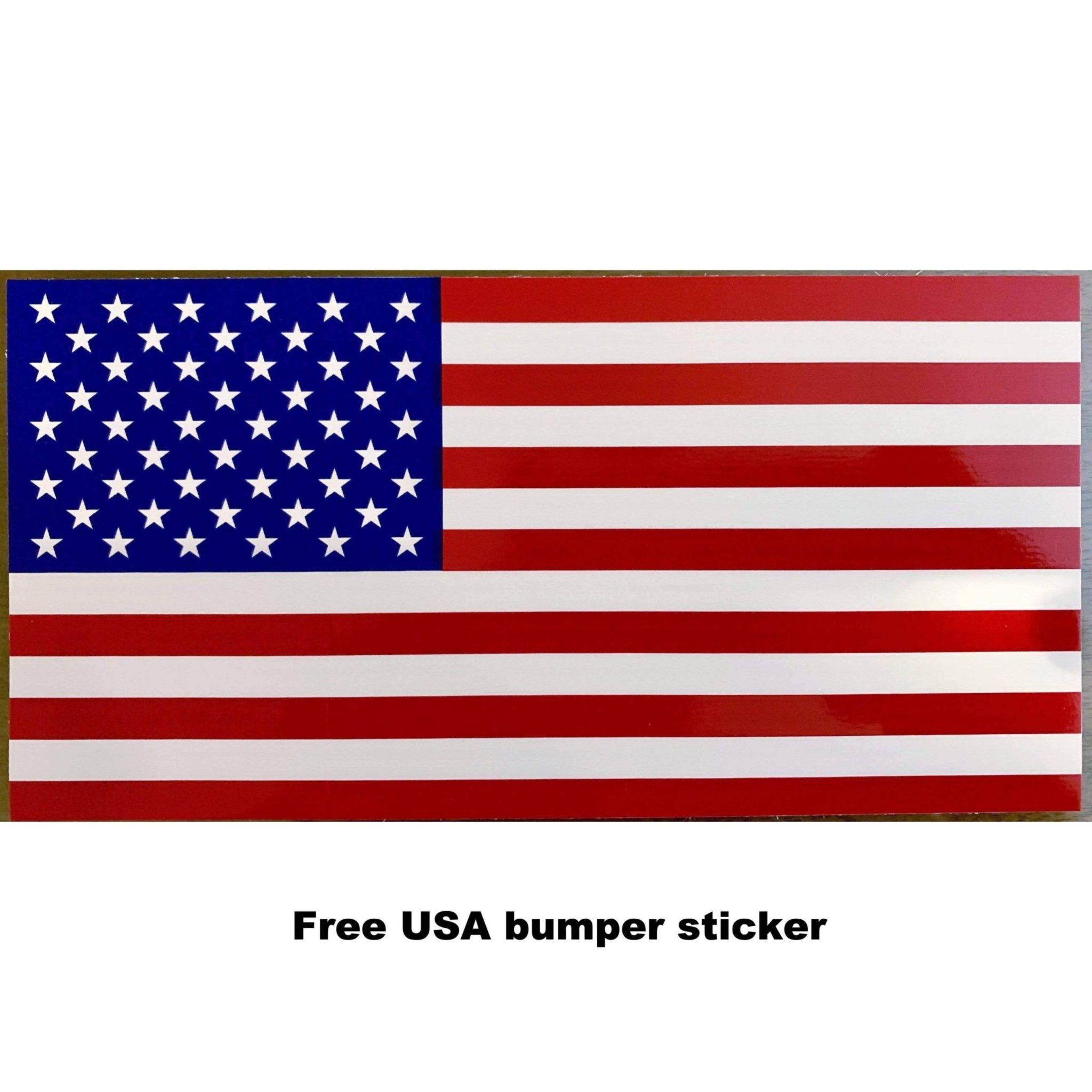 USA Flag bumper sticker