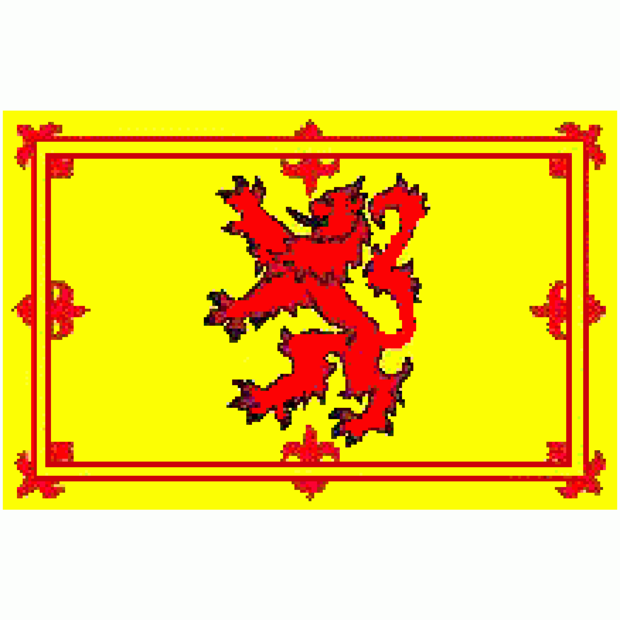 Lion Rampant Flag, Scotland Royal Flag 4 X 6 inch on stick - Ultimate Flags