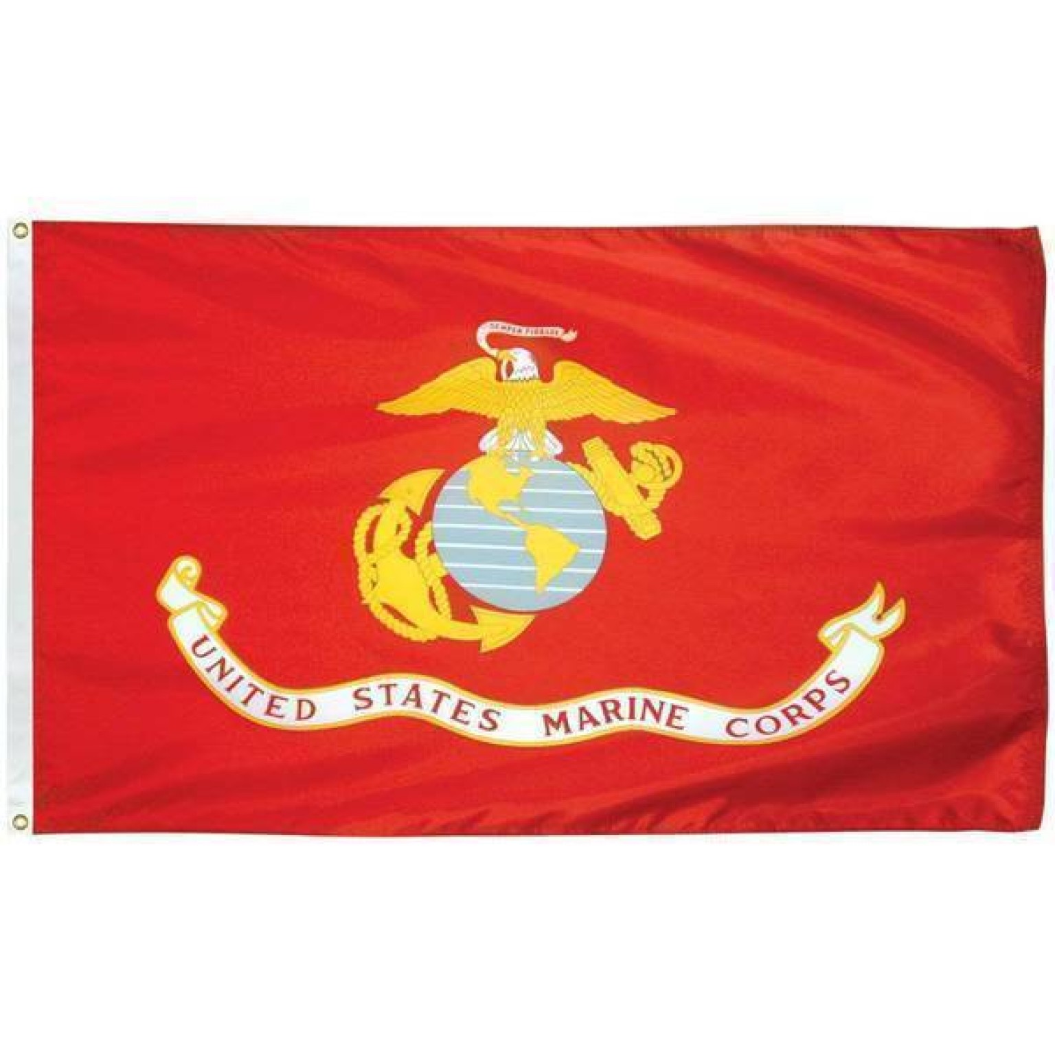 USMC Marine Flag - Nylon Printed - EGA 12x18 inch,2x3,3x5,4x6 With Grommets