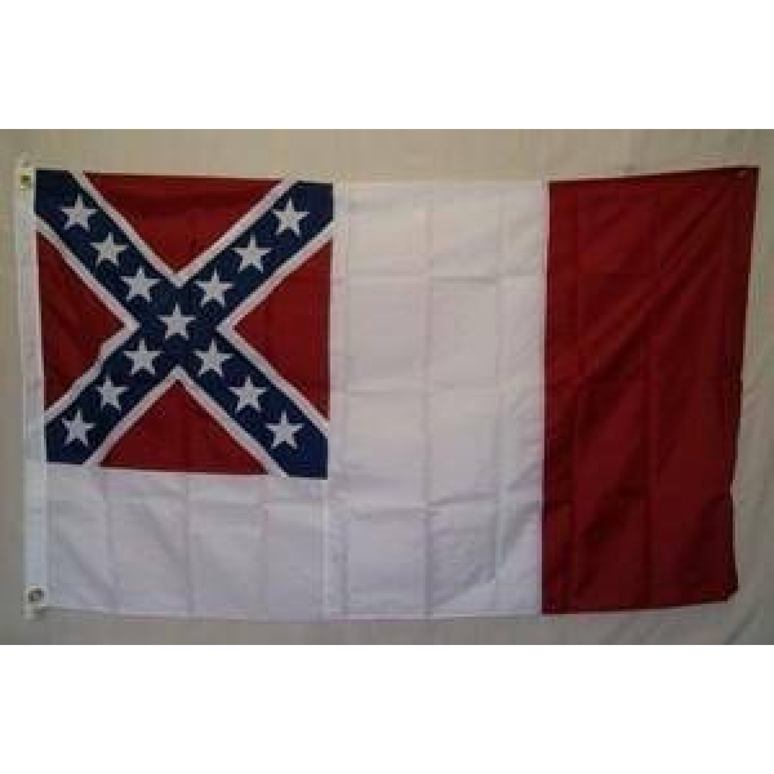 3rd National Confederate Flag - CSA Cotton Flag- 3 x 5 ft.