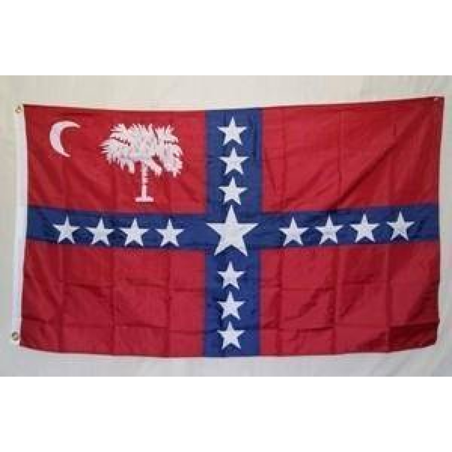 Confederate South Carolina Sovereignty Flag - Nylon Embroidered 3 x 5 ft.