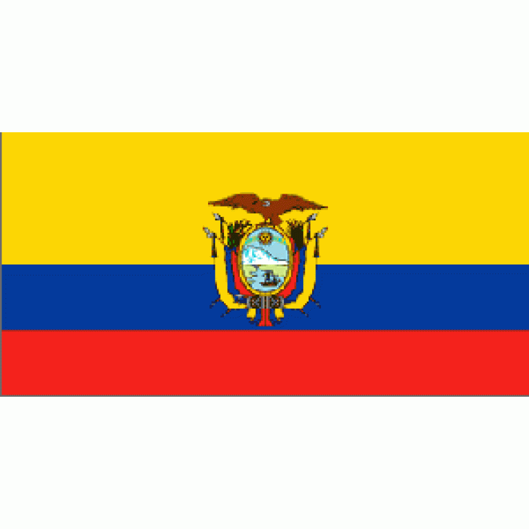 Ecuador Flag 4 X 6 inch on stick