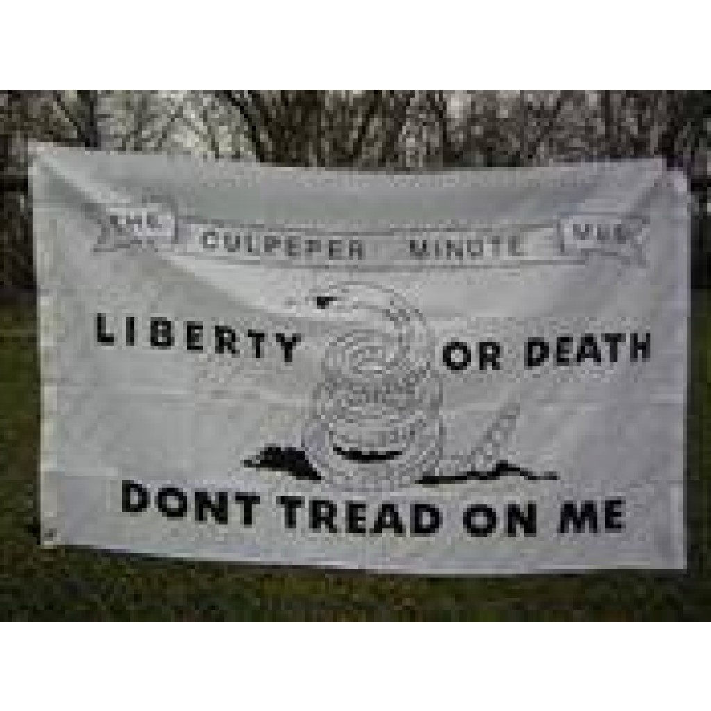 Don't Tread On Me (White) Culpeper Minute Men Flags - Ultimate Flags