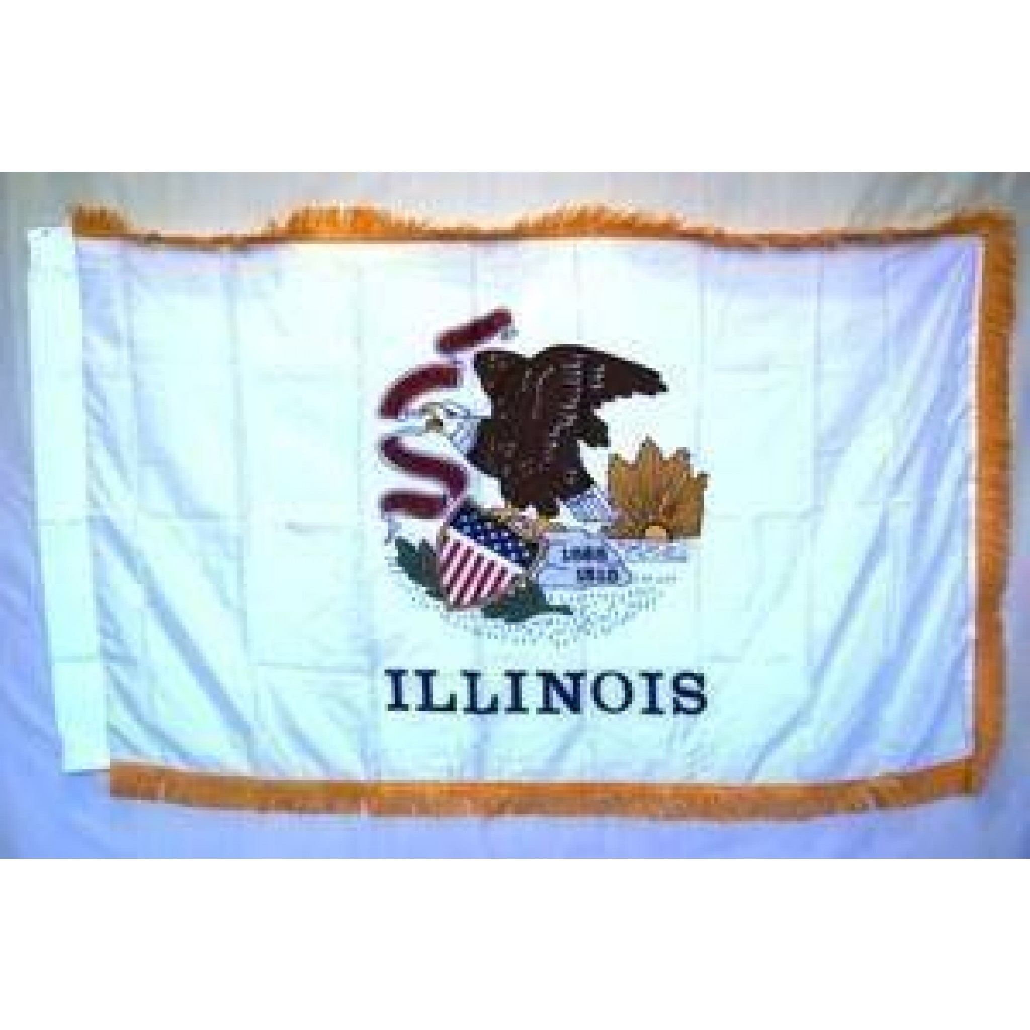 Polyester State Flag Anley Fly Breeze 3x5 Foot Illinois State Flag ...