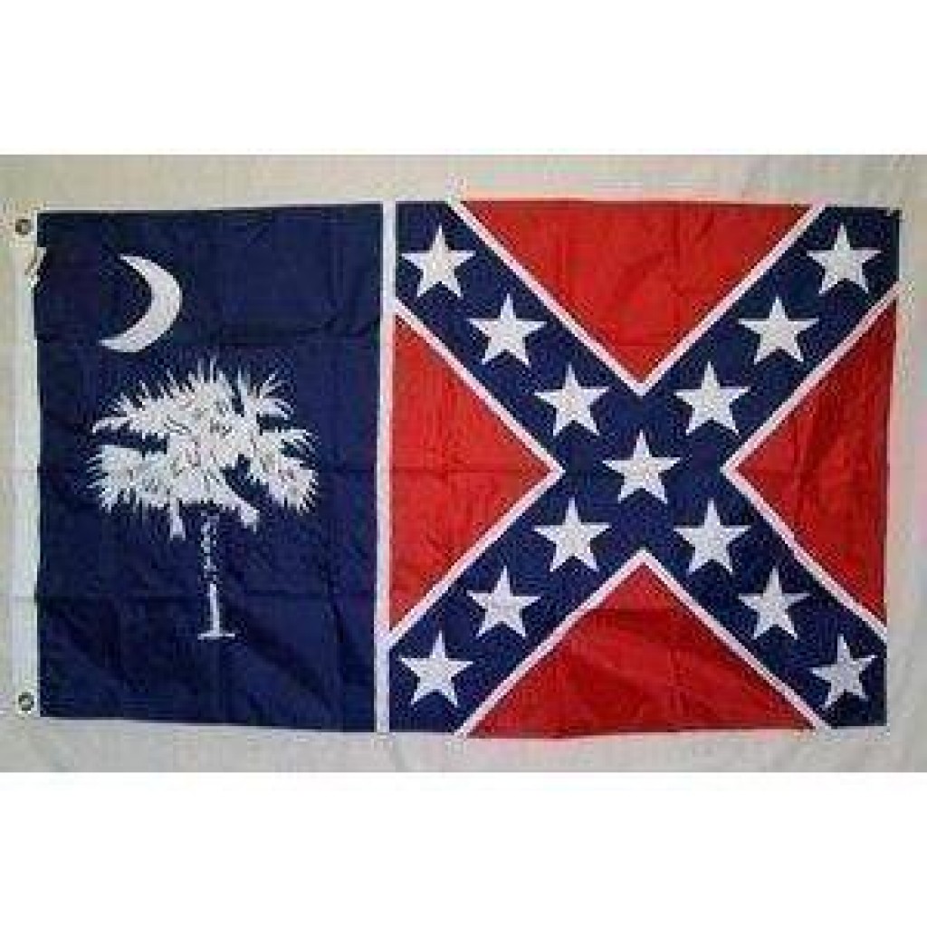 South Carolina Battle Flag - Nylon Embroidered Flag 3 x 5 ft ...