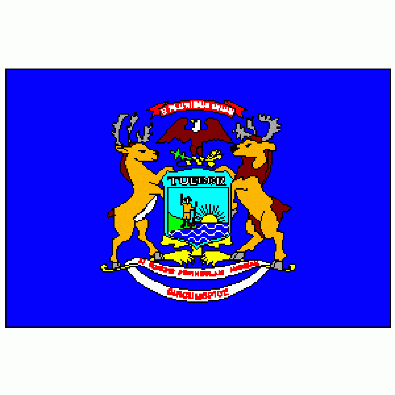 State of Michigan Flag 3 X 5 ft. Standard - Ultimate Flags