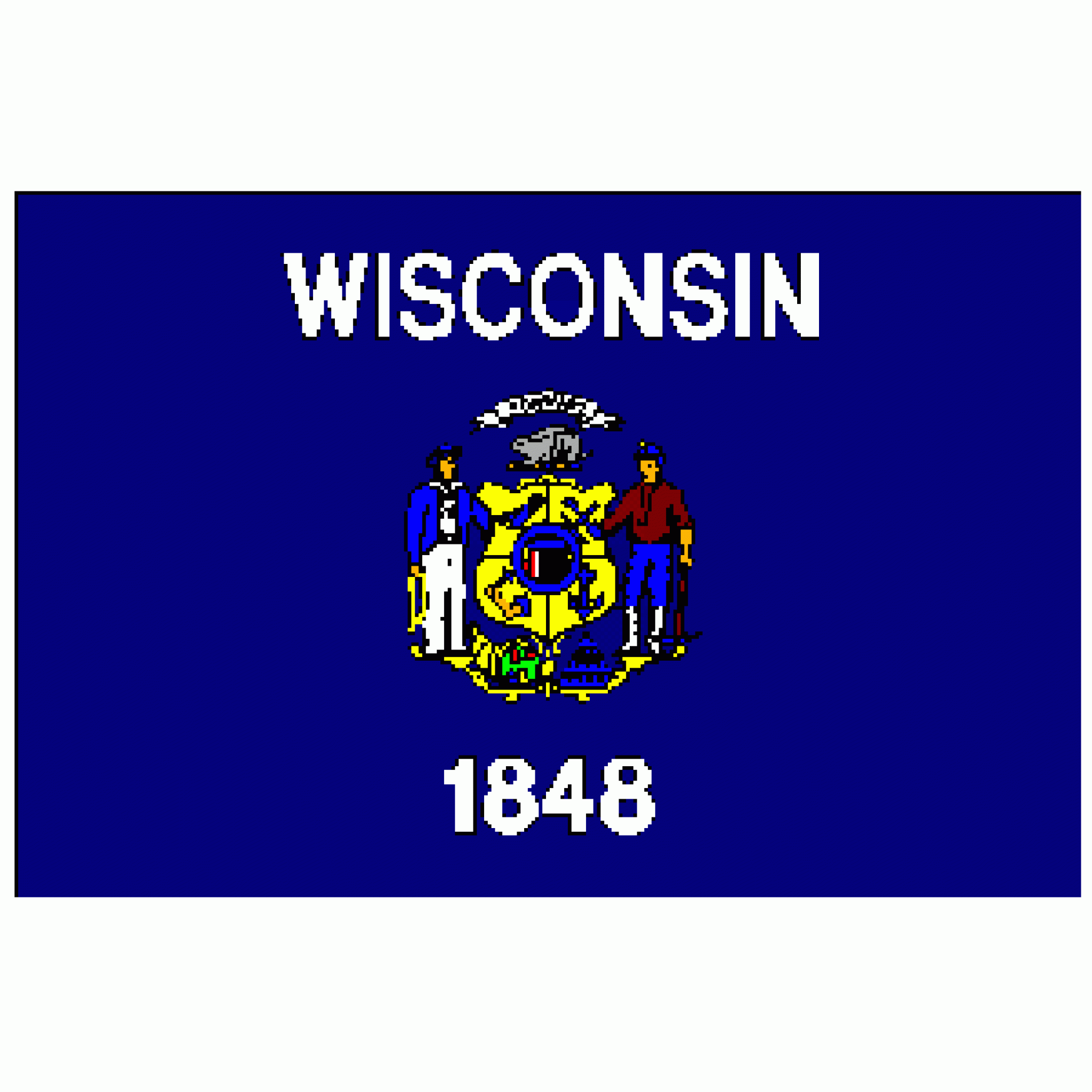 Wisconsin State Flag 3 X 5 ft. Standard