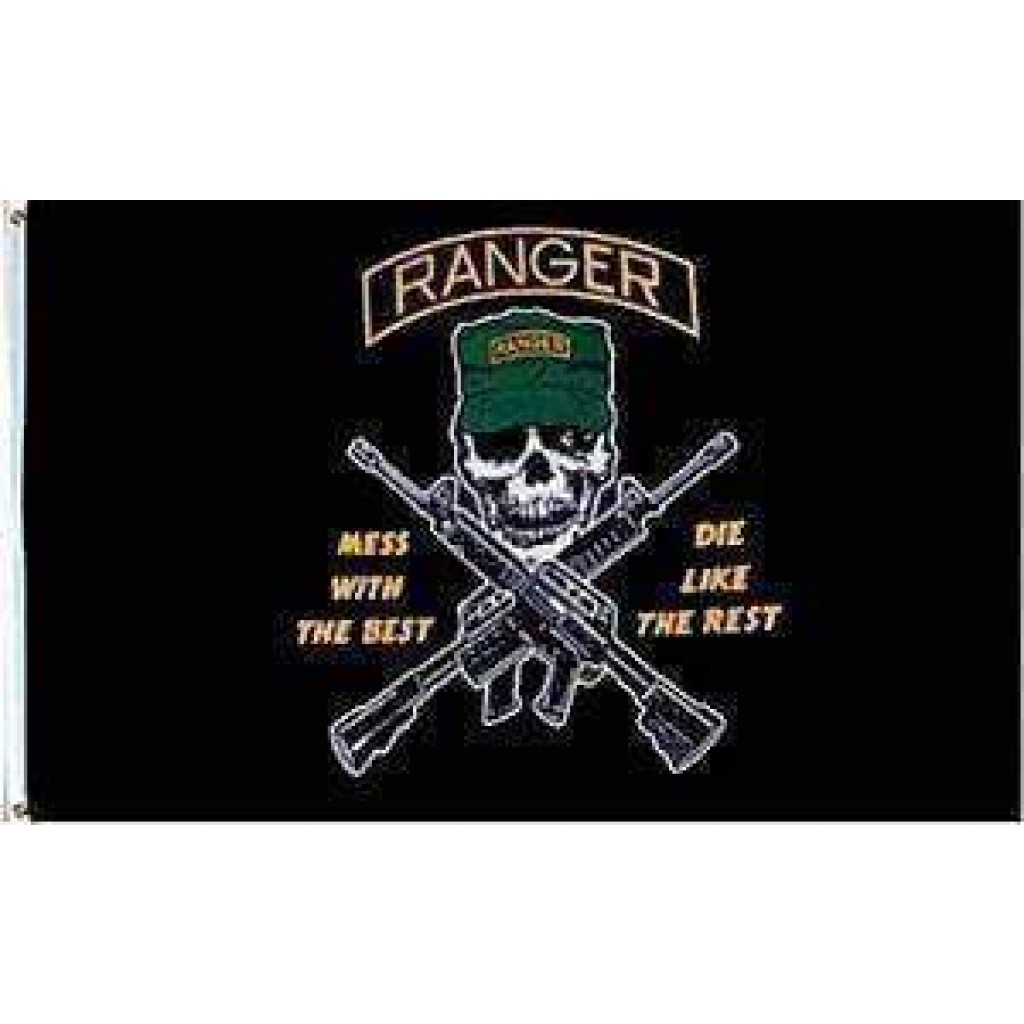 Rangers Flag, Mess with the Best, Die Like the Rest Flag 3 X 5 ft. Standard