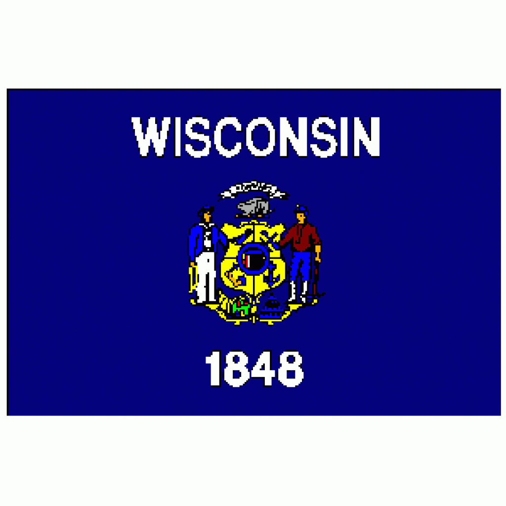 WI Flag - State of Wisconsin Flag - Ultimate Flags