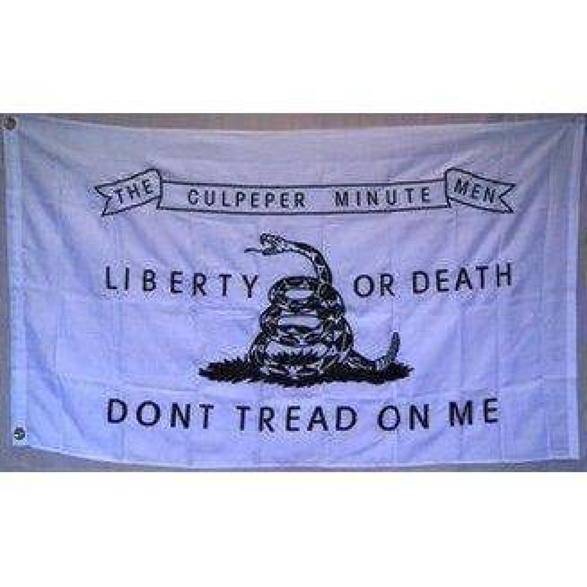 Don't Tread On Me White Culpeper Minute Men Double Nylon Embroidered ...
