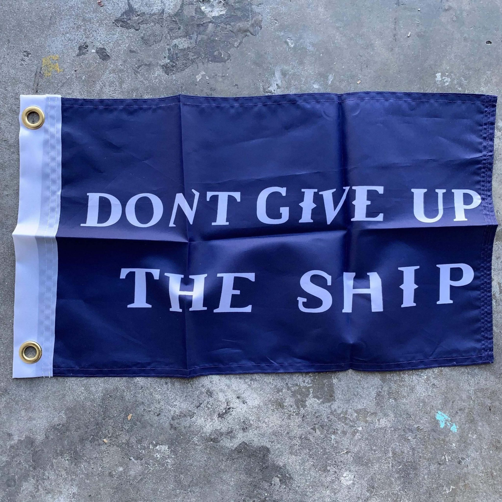 Commodore Perry Don't Give Up The Ship Flag Nylon Embroidered 12 x 18 ...