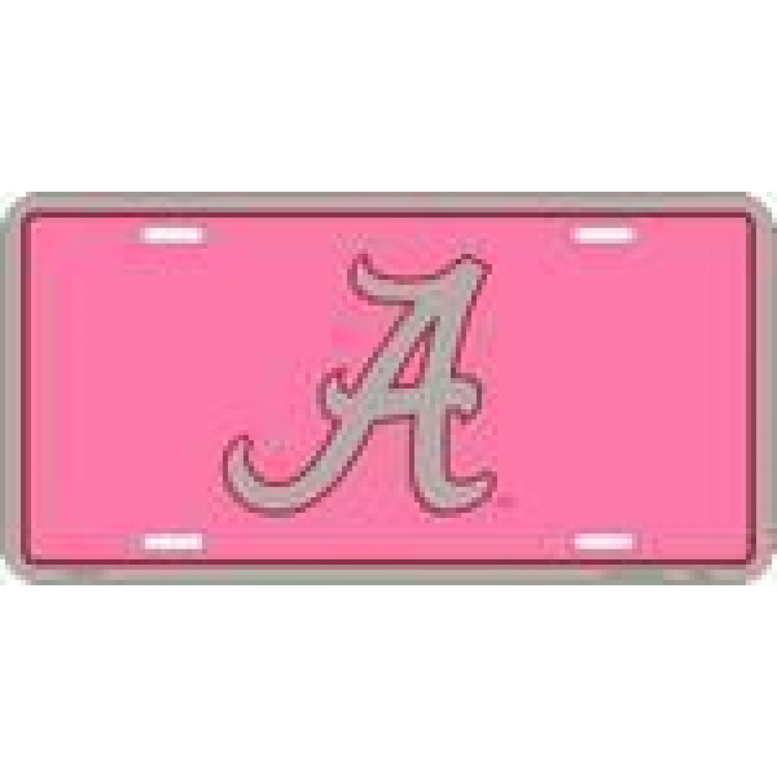 Alabama Pink License Plate