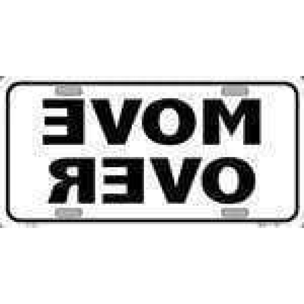 Move Over License Plate