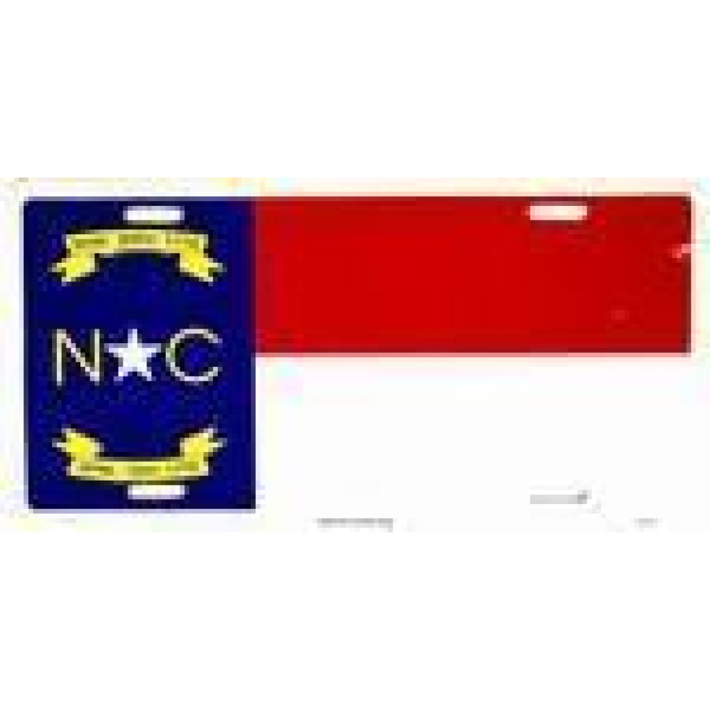 North Carolina Flag License Plate