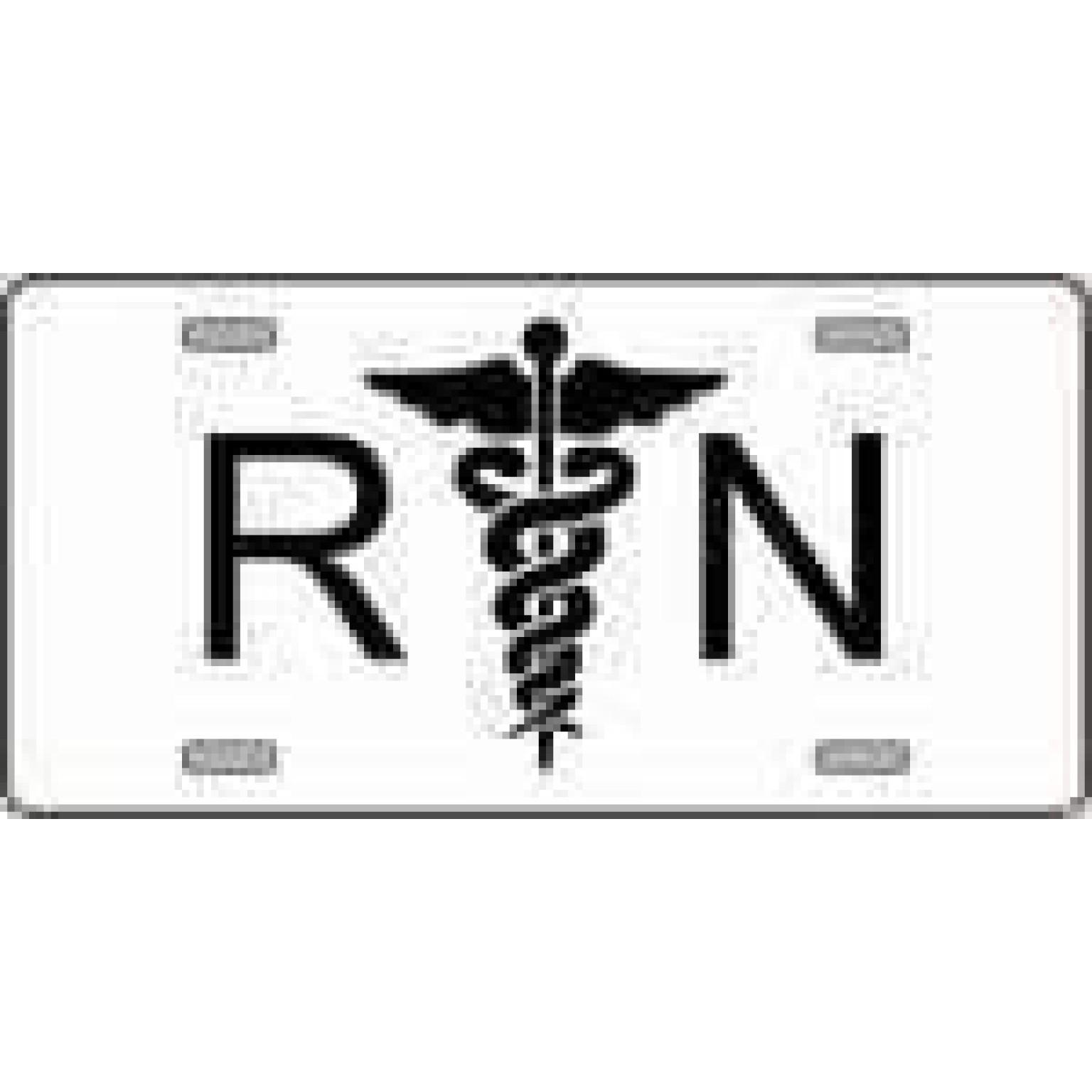 RN Registered Nurse Logo Emblem License Plate - Ultimate Flags