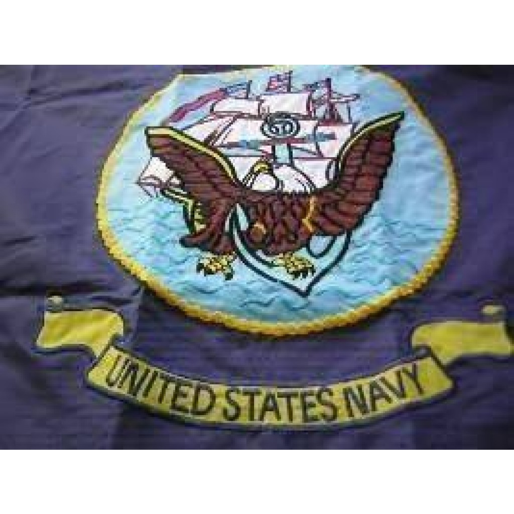 US Navy Flag -Double Sided Heavy Duty Embroidered Flags