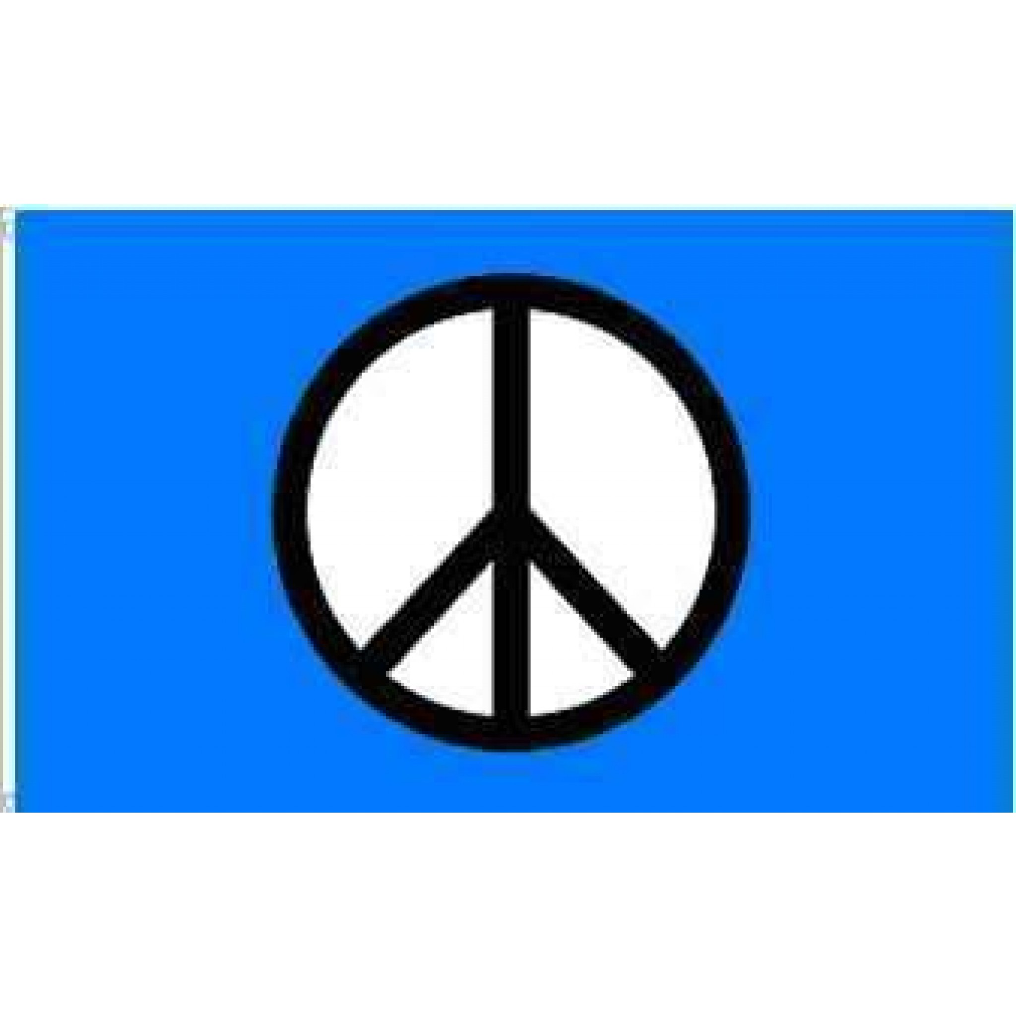 Peace Sign Flag Blue 3 X 5 ft. Standard