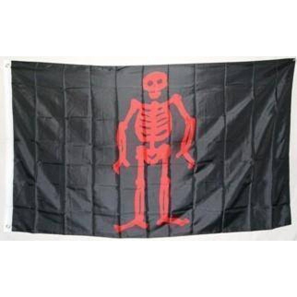 Pirate Edward Low, Red Skeleton Flag 3 X 5 ft. Standard