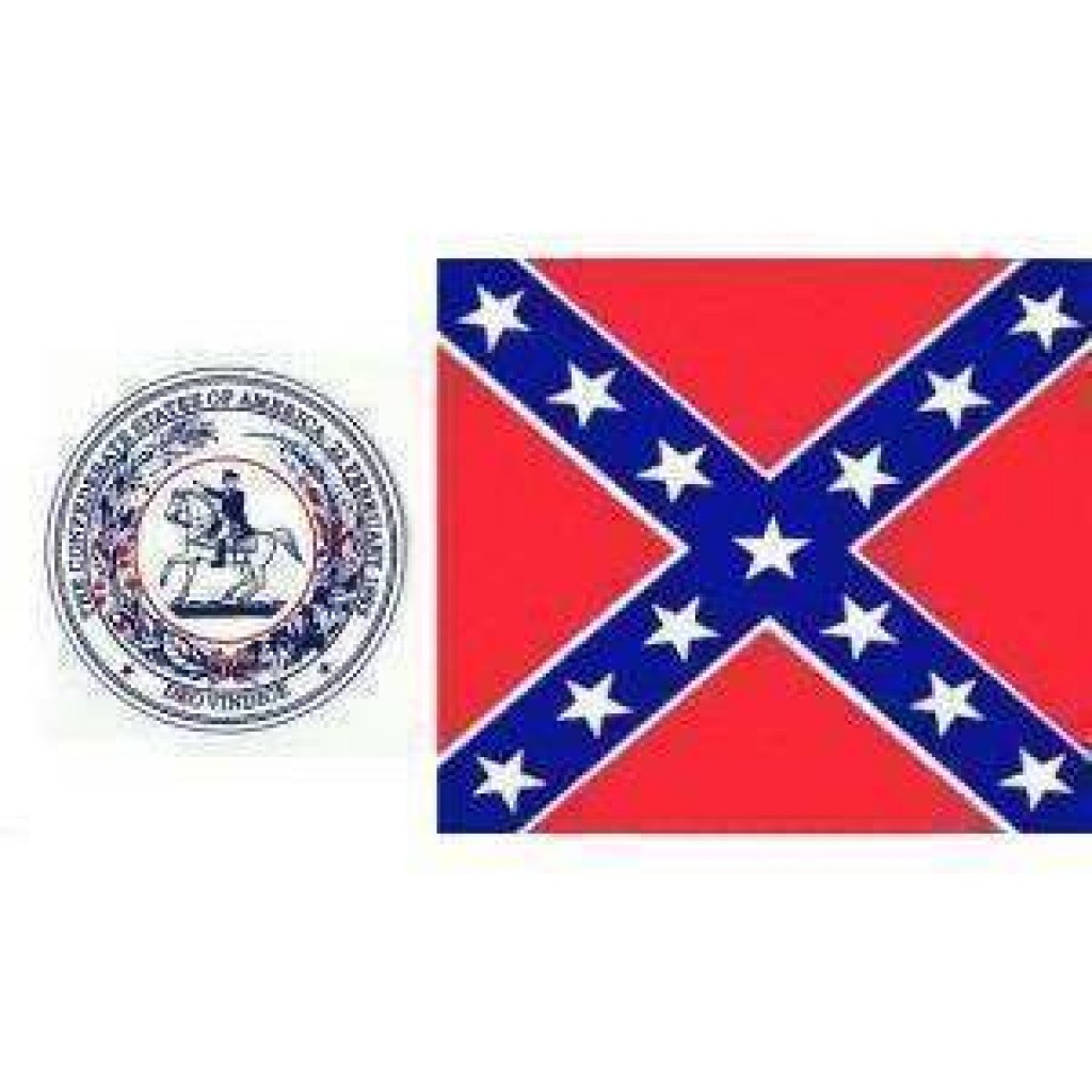 CSA Seal Battle Flag, Confederate States of America Seal Battle Flag 3 ...
