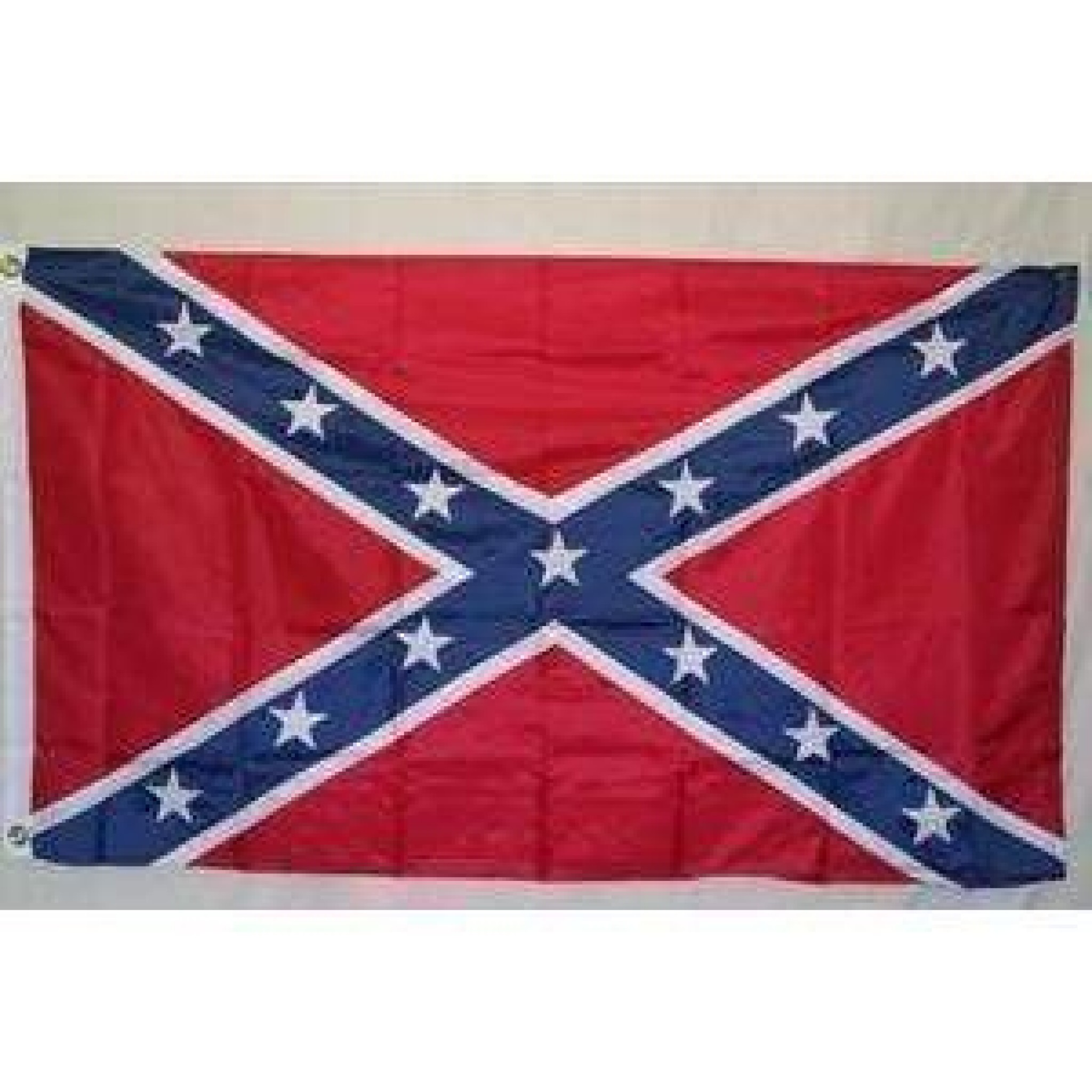 Rebel Flag with Grommets Nylon Embroidered 12 x 18 in. - Ultimate Flags