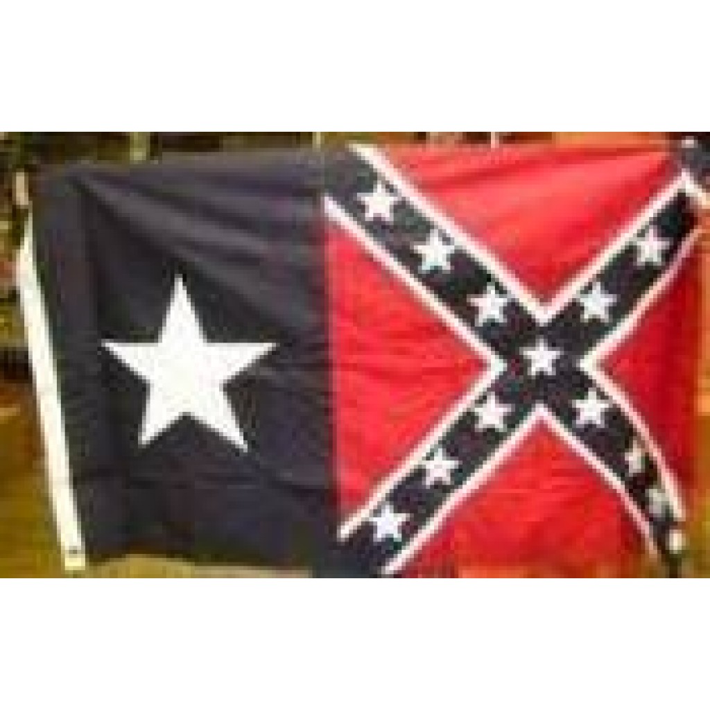 Texas Battle Flag, TX Confederate Flags 3 x 5 ft. Cotton