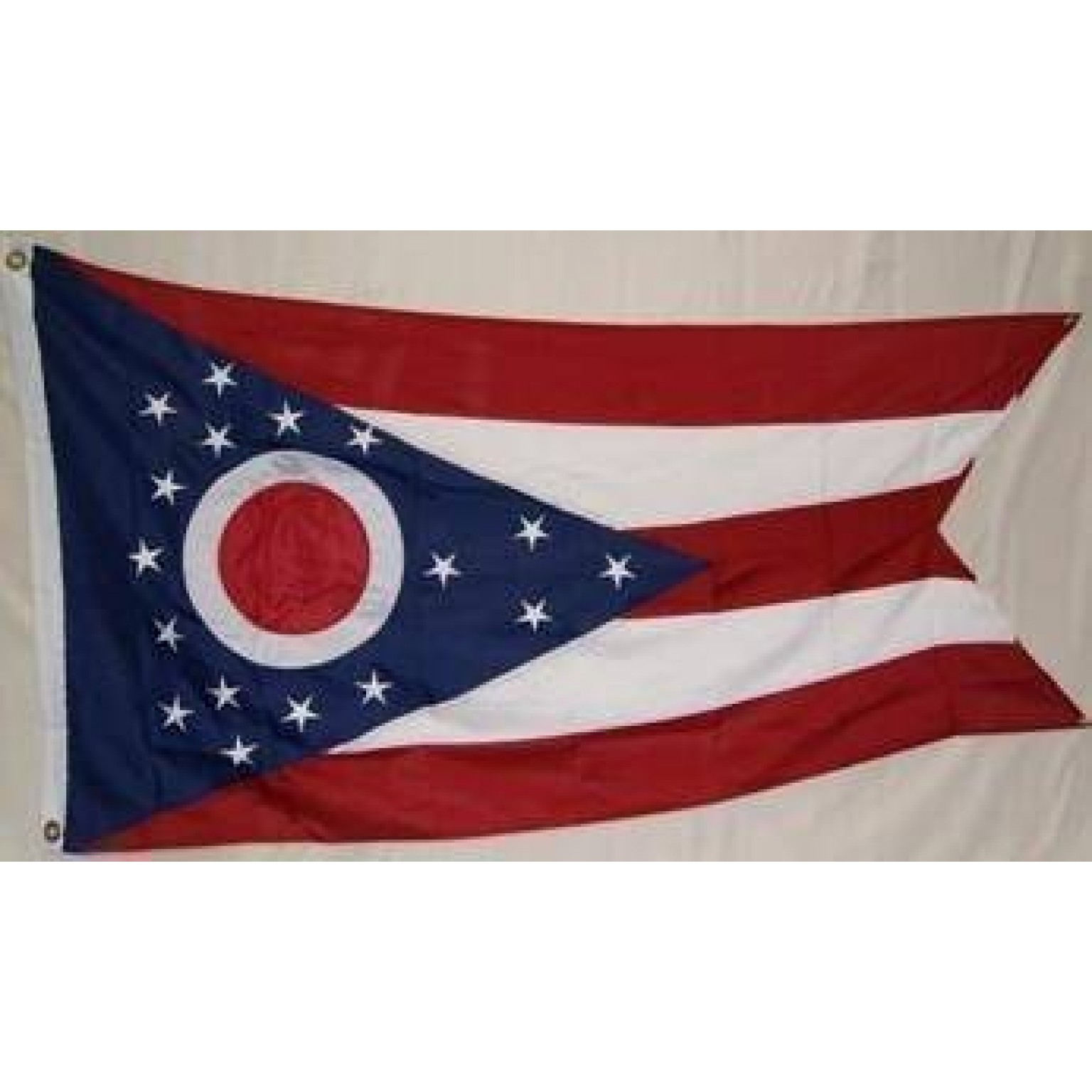 State of Ohio Flag Double Nylon Embroidered 3 x 5 ft. - Ultimate Flags